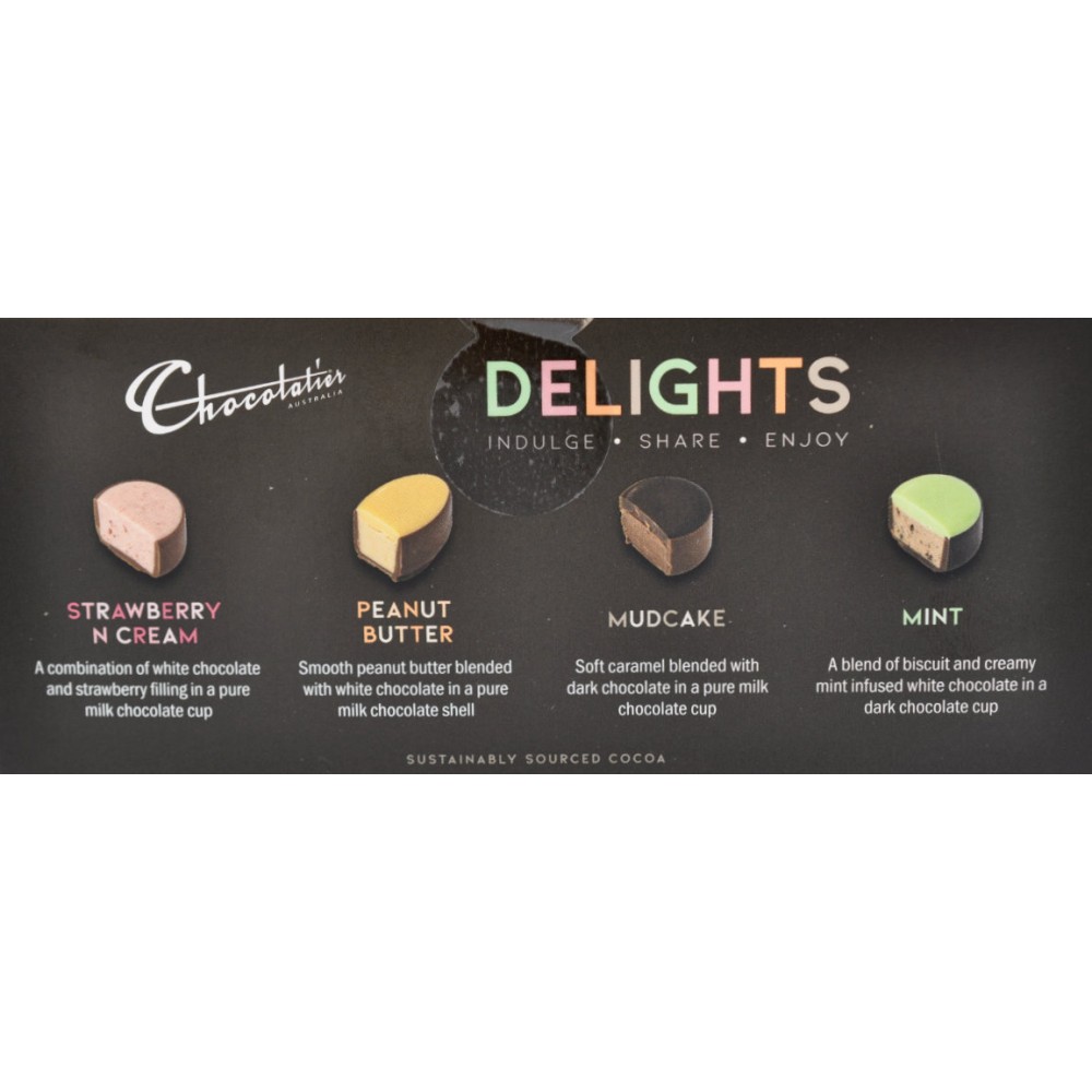 Chocolatier Delights - Four Flavour Milk and Dark Chocolate Assortment ...