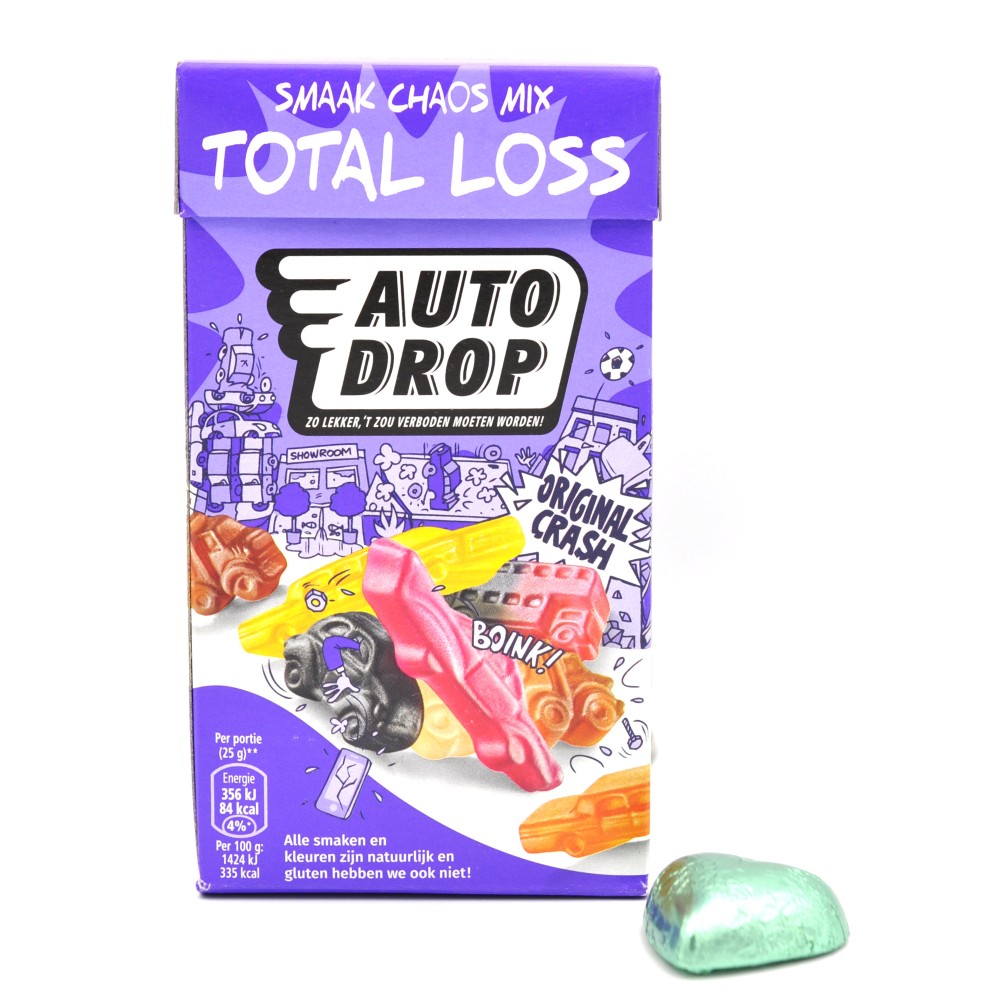 Dutch Assorted Liquorice and Fruit Gums - Autodrop Total Loss (280 g)