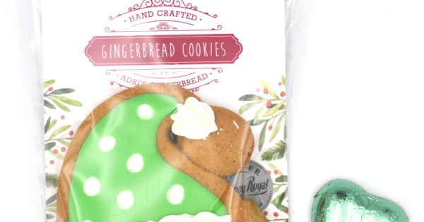 Gingerbread Santa's Elf Hat (Green & White) 30 g